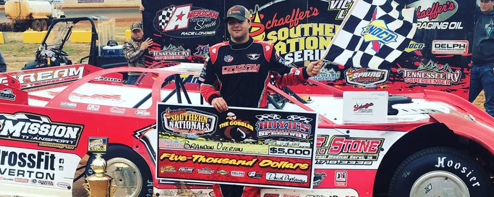 BRANDON OVERTON WINS THE GOBBLER AT BOYD’S SPEEDWAY – JRi Shocks